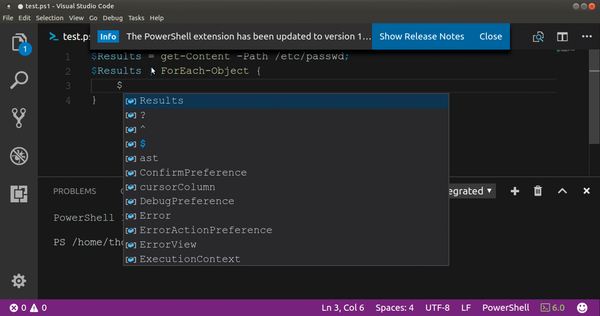 How To Use Powershell Core With Visual Studio Code
