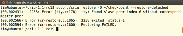 Save and Restore Linux Processes with CRIU