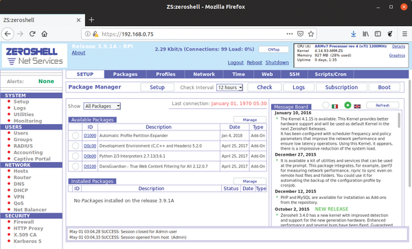 Zeroshell » ADMIN Magazine