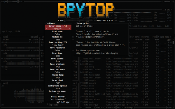 Monitoring with Bpytop » ADMIN Magazine